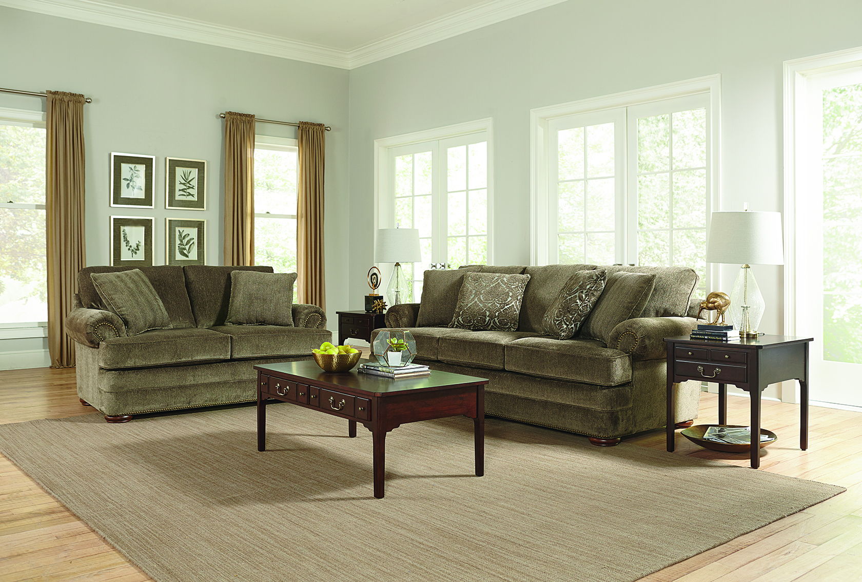 Knox - Loveseat With Nails – Eller & Owens Furniture and Mattress