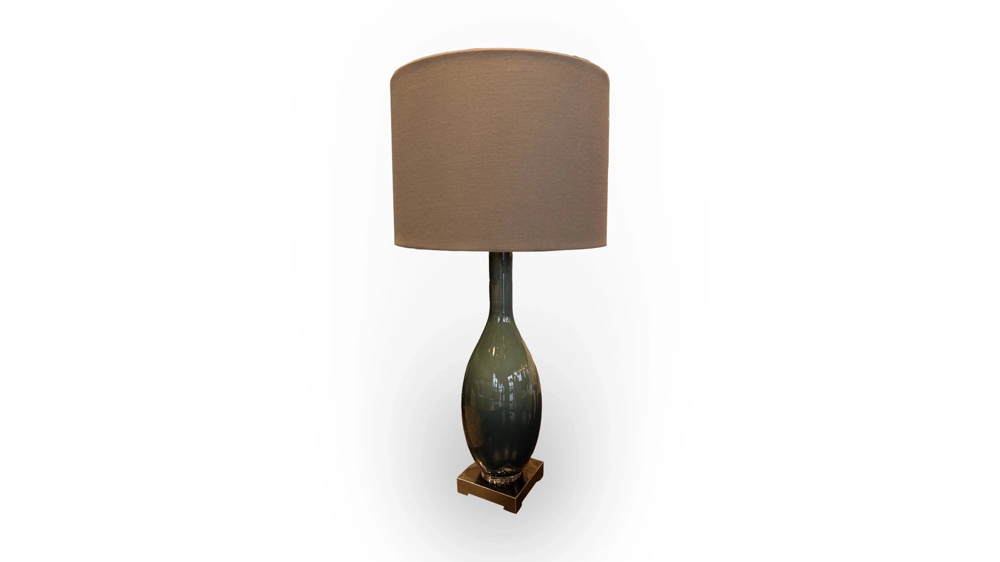 Final Closeout: Green Glass Lamp – Eller & Owens Furniture and Mattress